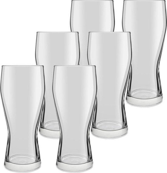 Royal Leerdam Bierglazen Mainz - 6x stuks - 400 ml - speciaal bier glazen | bol