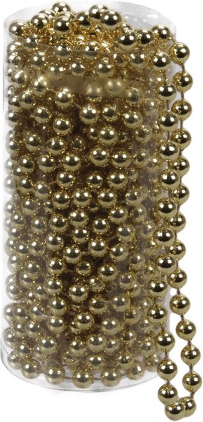 1x stuks kralenslingers kerstboom slingers/guirlandes goud 8 meter ...