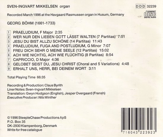 Sven-Ingvart Mikkelsen - Complete Organ Music, Volume 2 (CD), Sven ...