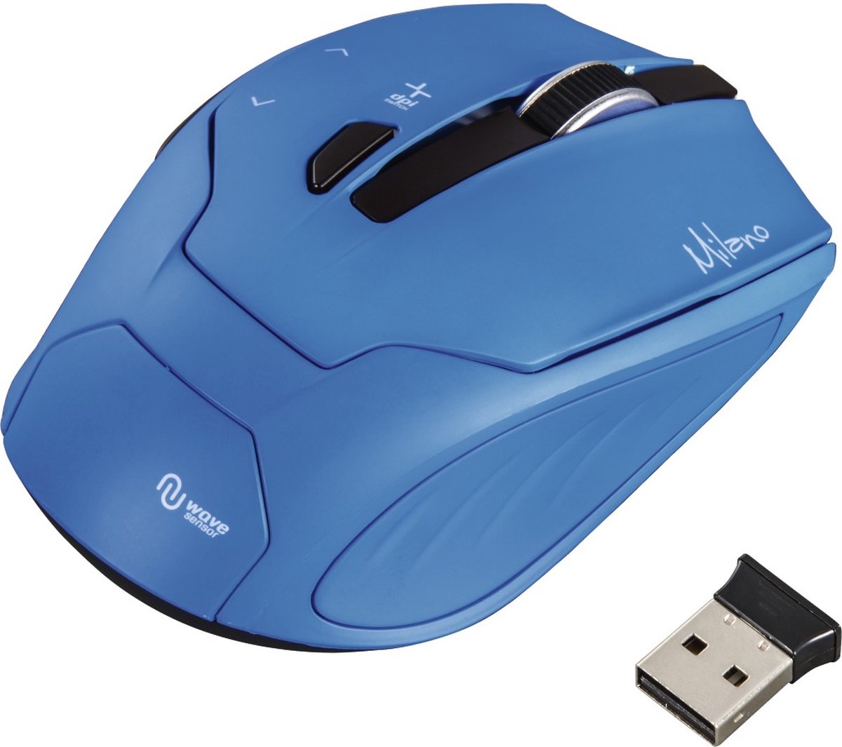 Hama Milano muis Rechtshandig RF Draadloos Optisch 2400 DPI | bol.com