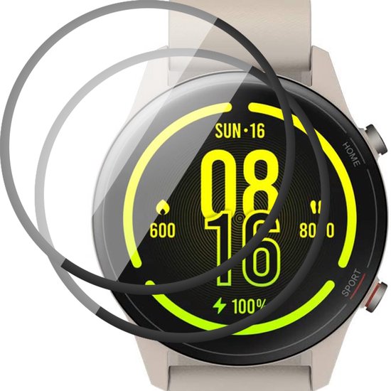 Screenprotector geschikt voor Xiaomi Mi Watch - Flexibele Full Screen ...