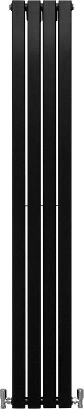 Design Radiator Sierradiator Verwarming - Mat Zwart - 1800 mm x 280 mm ...