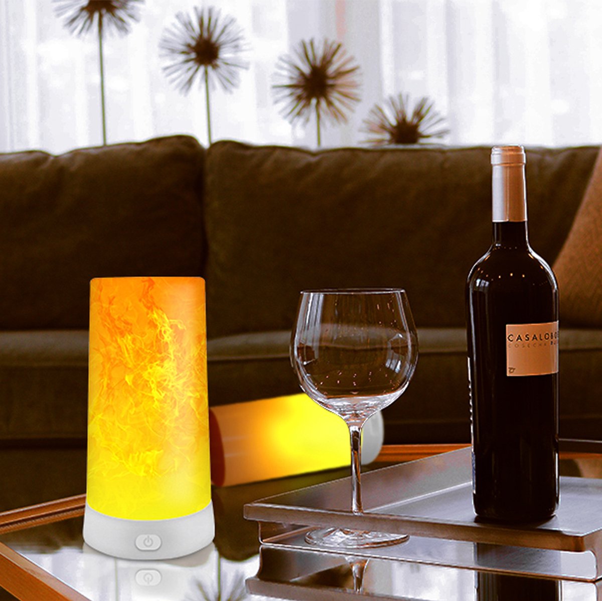 Outdoor Camping Lamp Vlam effect - Oplaadbare Decoratie Vlamlamp ...