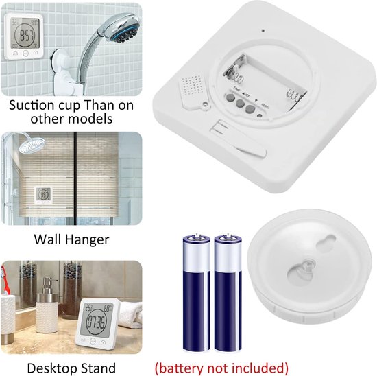 Douchetimer- Douchewekker- Douche wekker - waterproof - shower coach ...