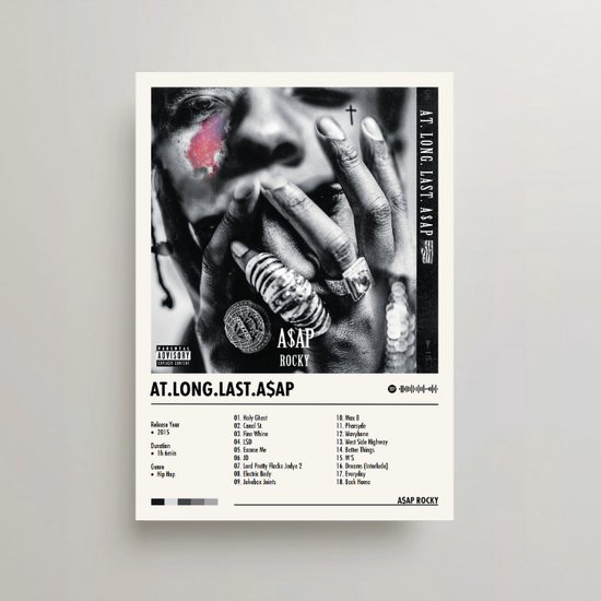 A$AP Rocky Poster - At.Long.Last.A$AP Album Cover Poster - ASAP Rocky ...