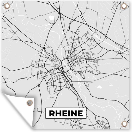 Tuindoek Rheine - Kaart - Stadskaart - Duitsland - Plattegrond ...