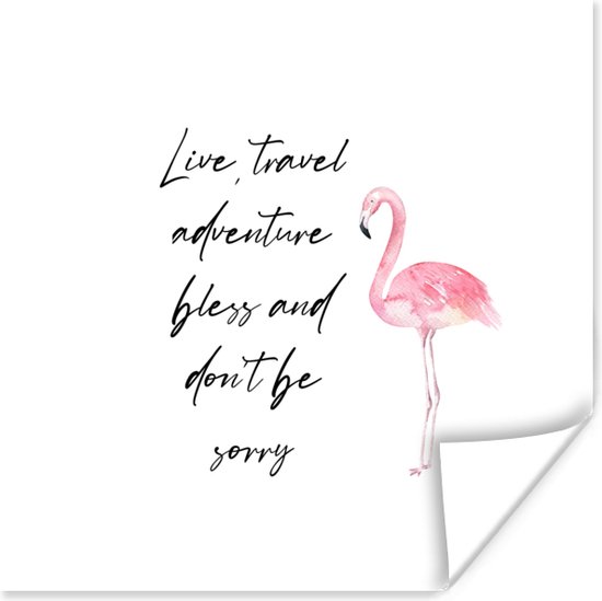 Poster Live, travel, adventure, bless and don't be sorry - Quotes ...