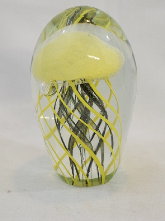 ZoeZo Design - Presse Papier - JellyFish - inktvis geel - glas ...