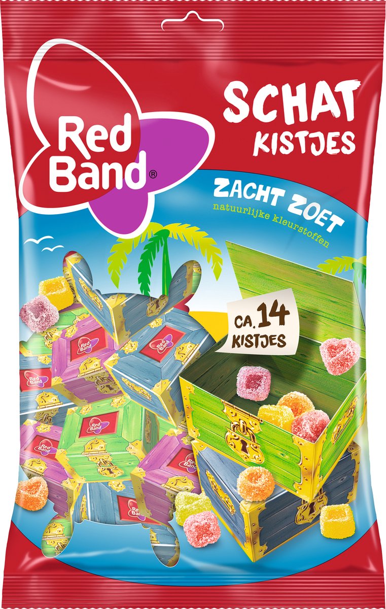 Red Band Schatkistjes 9 zakken à 228g Uitdeel Snoep - Zacht Snoep ...