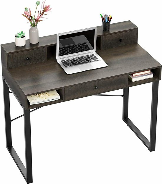 Bureau-Bureau Bureau Tafel Werktafel Houten Bureau Met Lade | bol.com