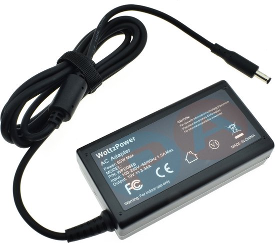 Laptop Adapter 65W (19.5V-3.34A) 4.5x3.0mm geschikt voor Dell Vostro ...