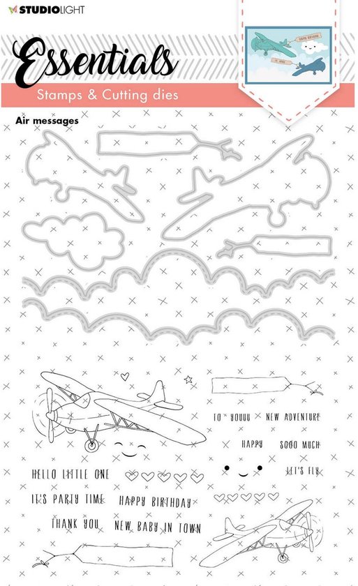Studio Light Essentials stempel & snijmallen Air messages | bol.com