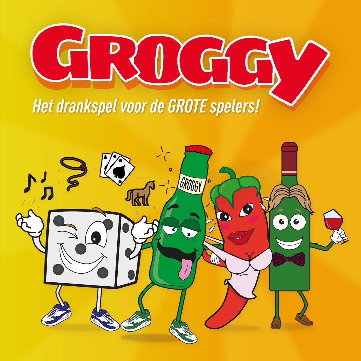 Groggy - het Drankspel voor De GROTE Spelers - 160 Unieke Kaarten - Do ...