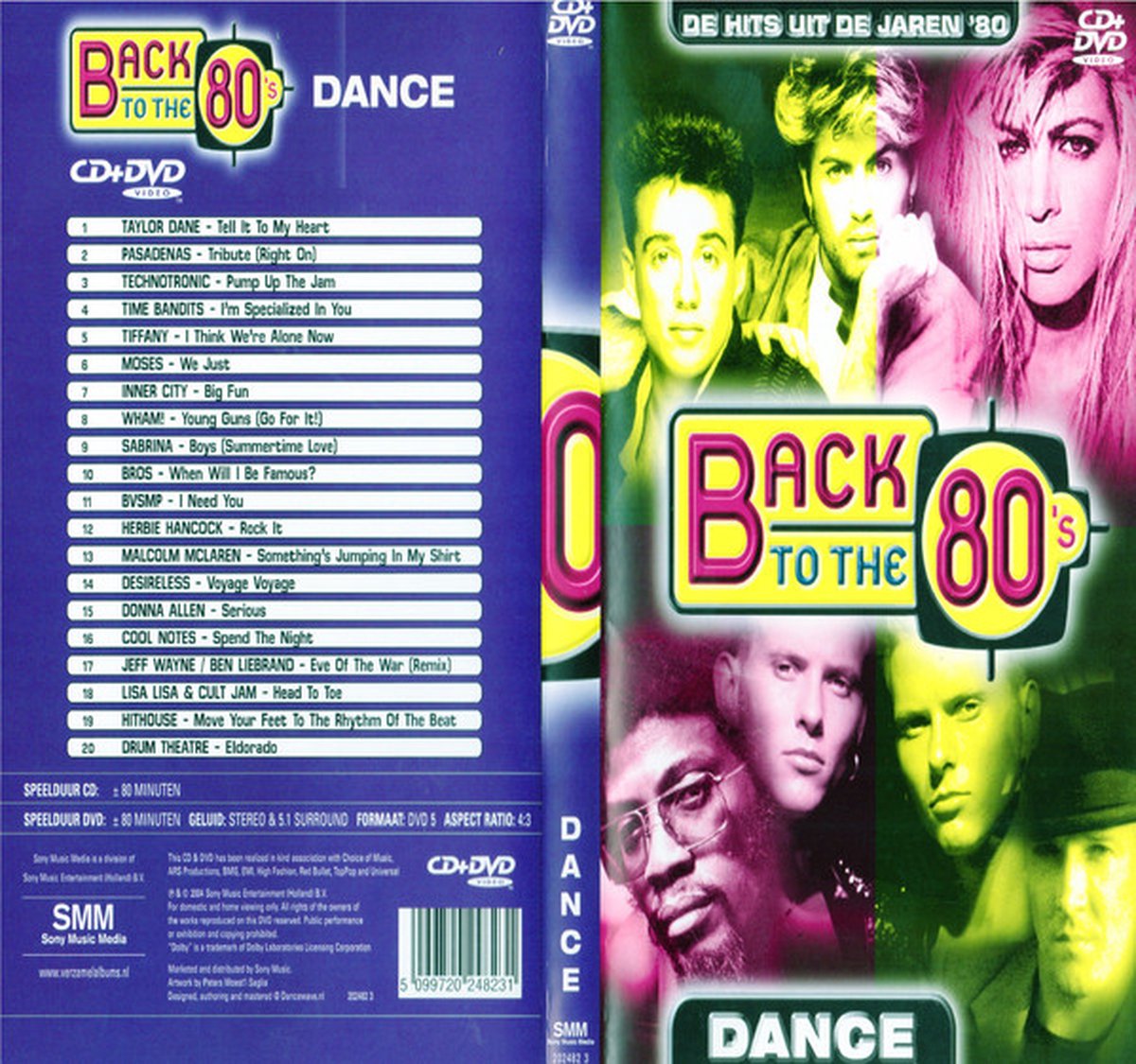Back to the 80's - Dance - DVD + CD, Taylor Dayne, Technotronic, Time ...