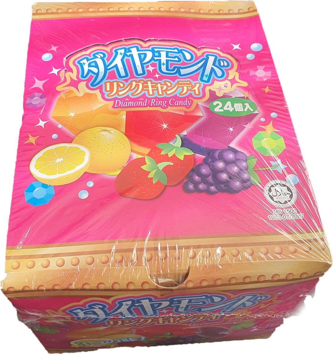 Diamant Fruit Ring Candy Japans - 24 stuks - Snoep box - Halal | bol.com
