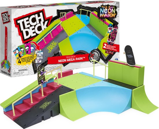 Tech Deck X-Connect Creator - Neon Mega Park - Glow-in-the-Dark ...