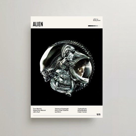 Alien Poster - Minimalist Filmposter A3 - Alien 1979 Movie Poster ...