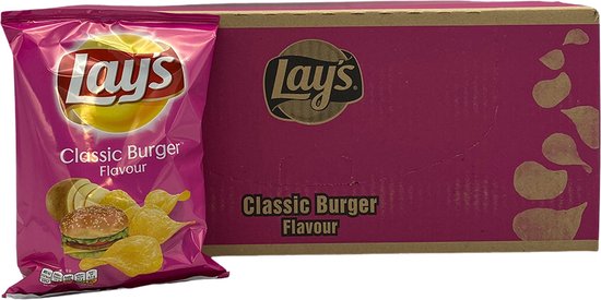 Lays Chips Classic Burger 20 x 40g | bol