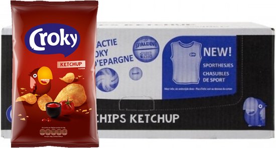 Croky Chips Ketchup 12 x 100g | bol