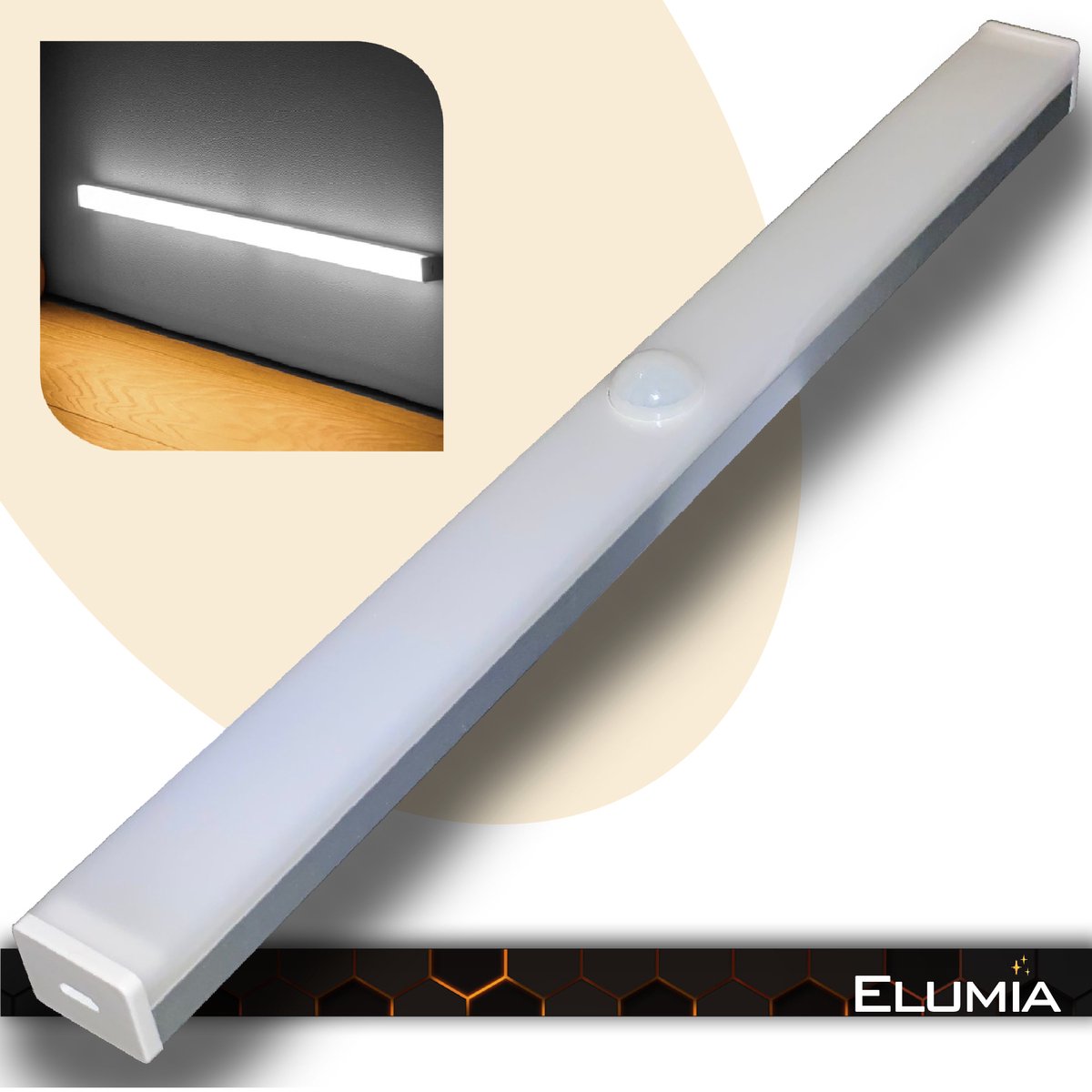 Elumia® LED Lamp met Bewegingssensor 50 cm - Koel Wit (6000K) - Led ...