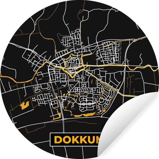 Dokkum - Stadskaart - Plattegrond - Kaart - Plattegrond Aluminium | bol.com