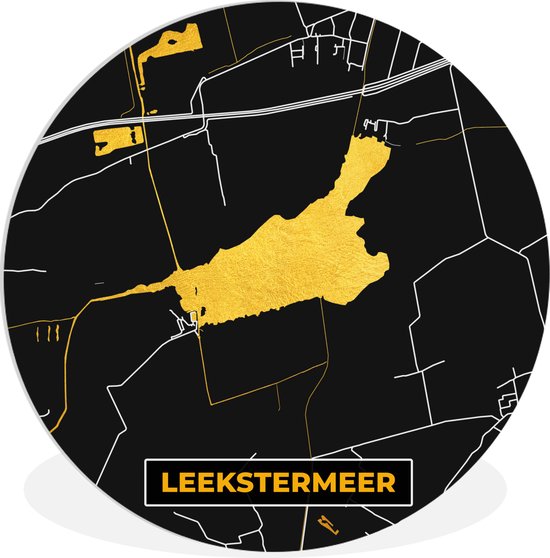Wall Circle - Wall Circle Indoor - Groningen - Map - Map - City Map - Leekstermeer - ⌀... | bol.com