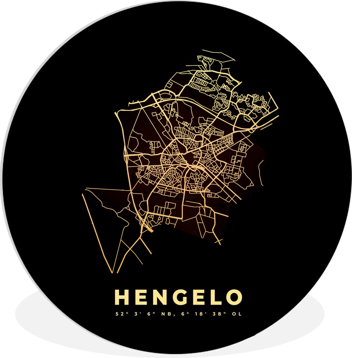 Wall Circle - Wall Circle Inside - City Map - Hengelo - Map - Map ...