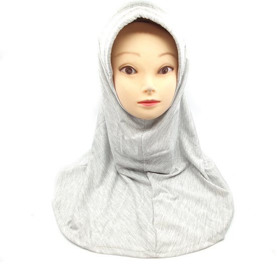 Mooie grijse hoofddoek, zachte hijab, hoofddeksel. | bol