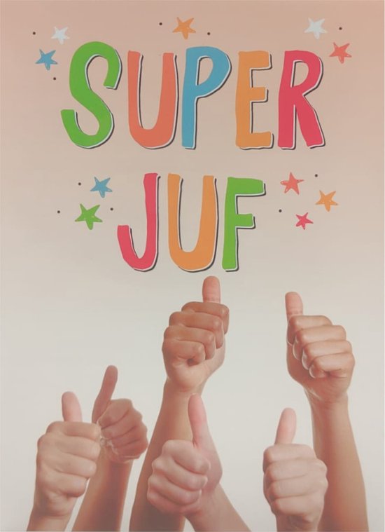 Kaart - Super Juf - SJM24-B | bol.com