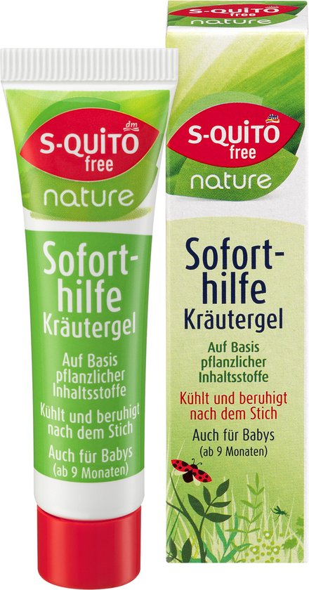 S-quitofree Kids Insectenbeet Gel Instant Aid met kruiden, natuur, 15 ...