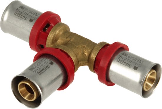 Bonfix Perskoppeling - 3x Alu-pers - T-koppeling - 16 x 16 x 16mm | bol.com
