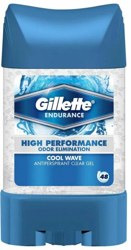 Gillette Endurance Cool Wave Deodorant Gel Stick - Antiperspirant Clear ...
