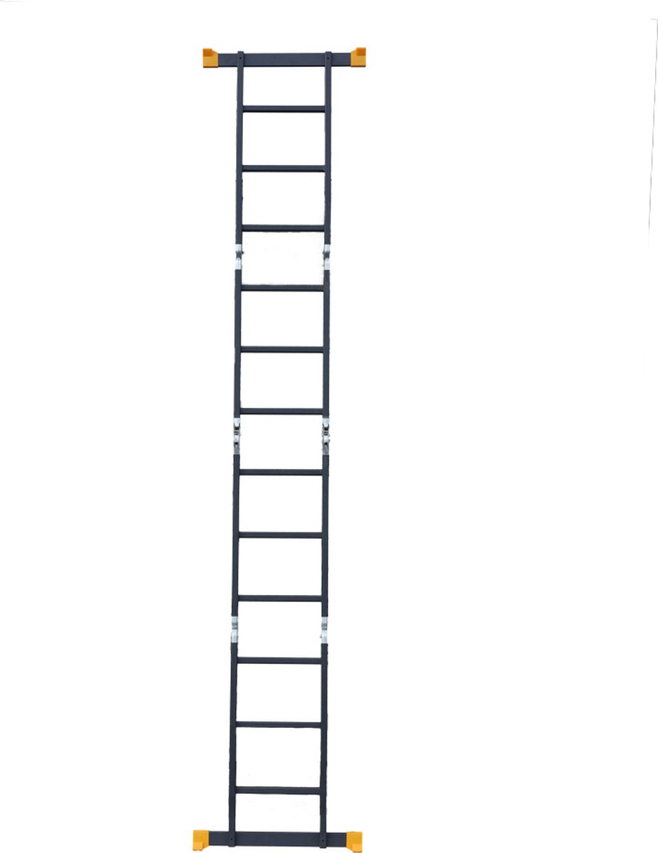 AL Ladder Multifunctioneel ladder 4 x 3 370cm, Zwart | bol.com