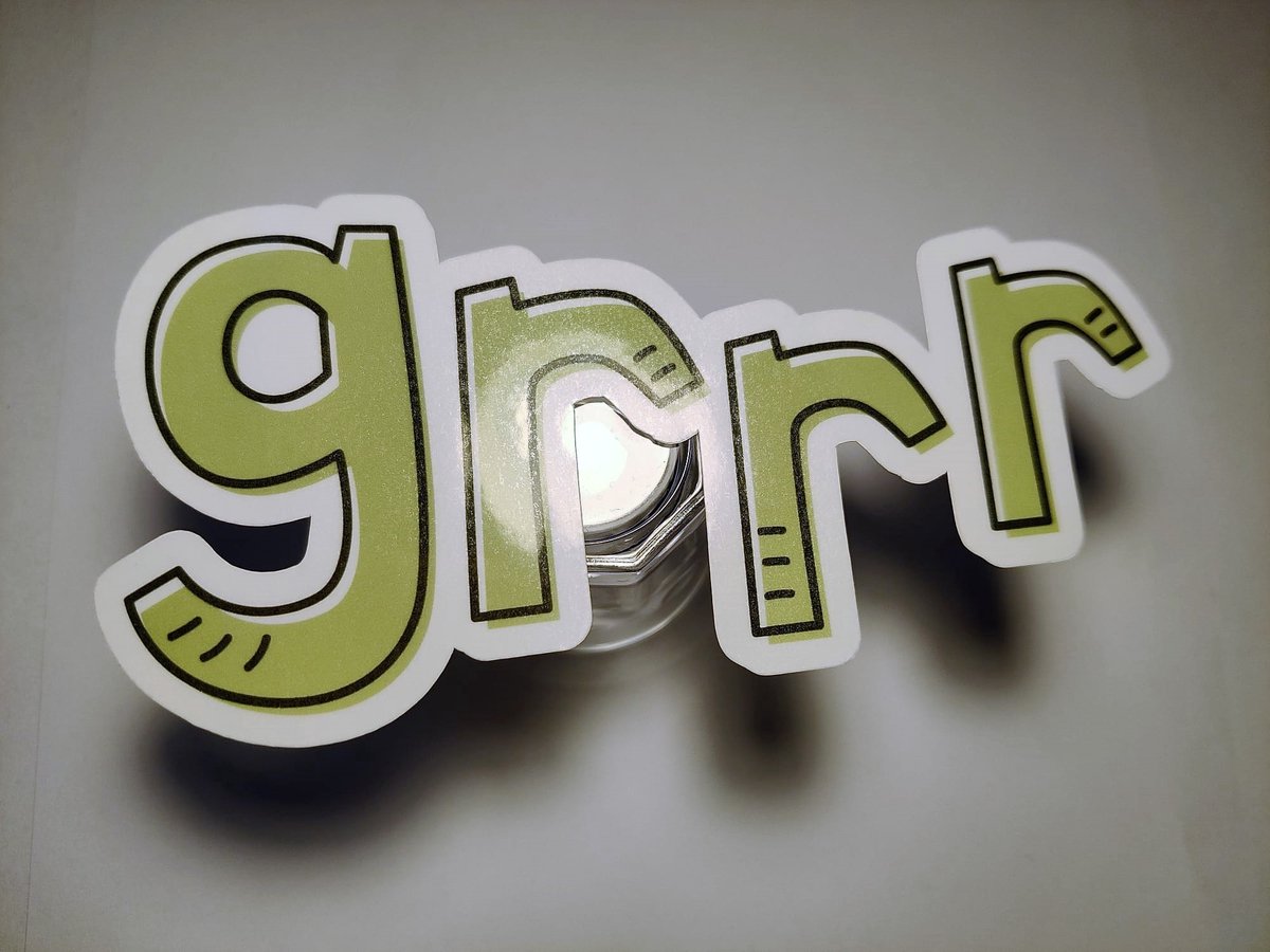 Grrr Sticker - Wilde Dieren - Tekst Quotes Stickers - Deur Stickers ...