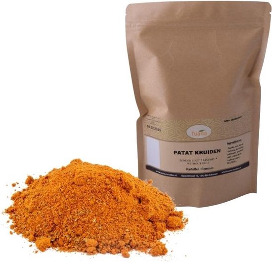 Tuana Kruiden - Frites / Patat Kruiden Zonder Zout - Zak 1000 Gram ...