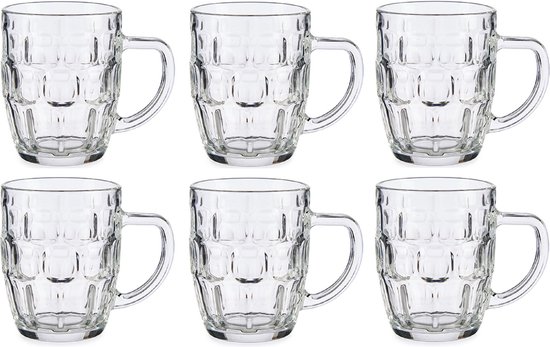 Set van 12x stuks grote Vivalto Bierglazen/bierpullen van 520 ML | bol.com