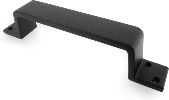 Schuifdeur - Handgreep Recht Zwart 20 CM - Zwart - Incl. Rails | bol.com