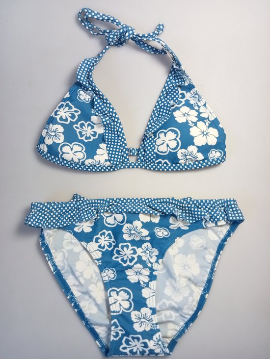 Boobs & Bloomers bikini- meisjes- maat S- blauw | bol