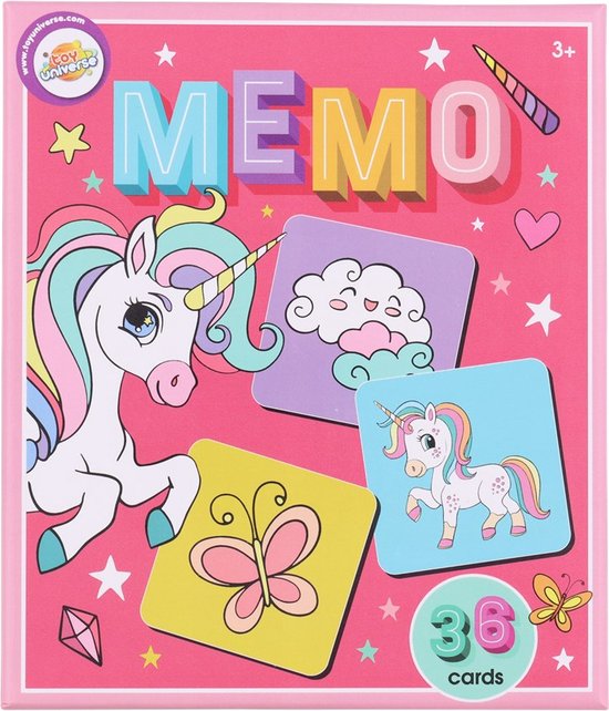 Memory Spel Unicorn - Kaartspel 36 Kaarten - Eenhoorn Memo | bol