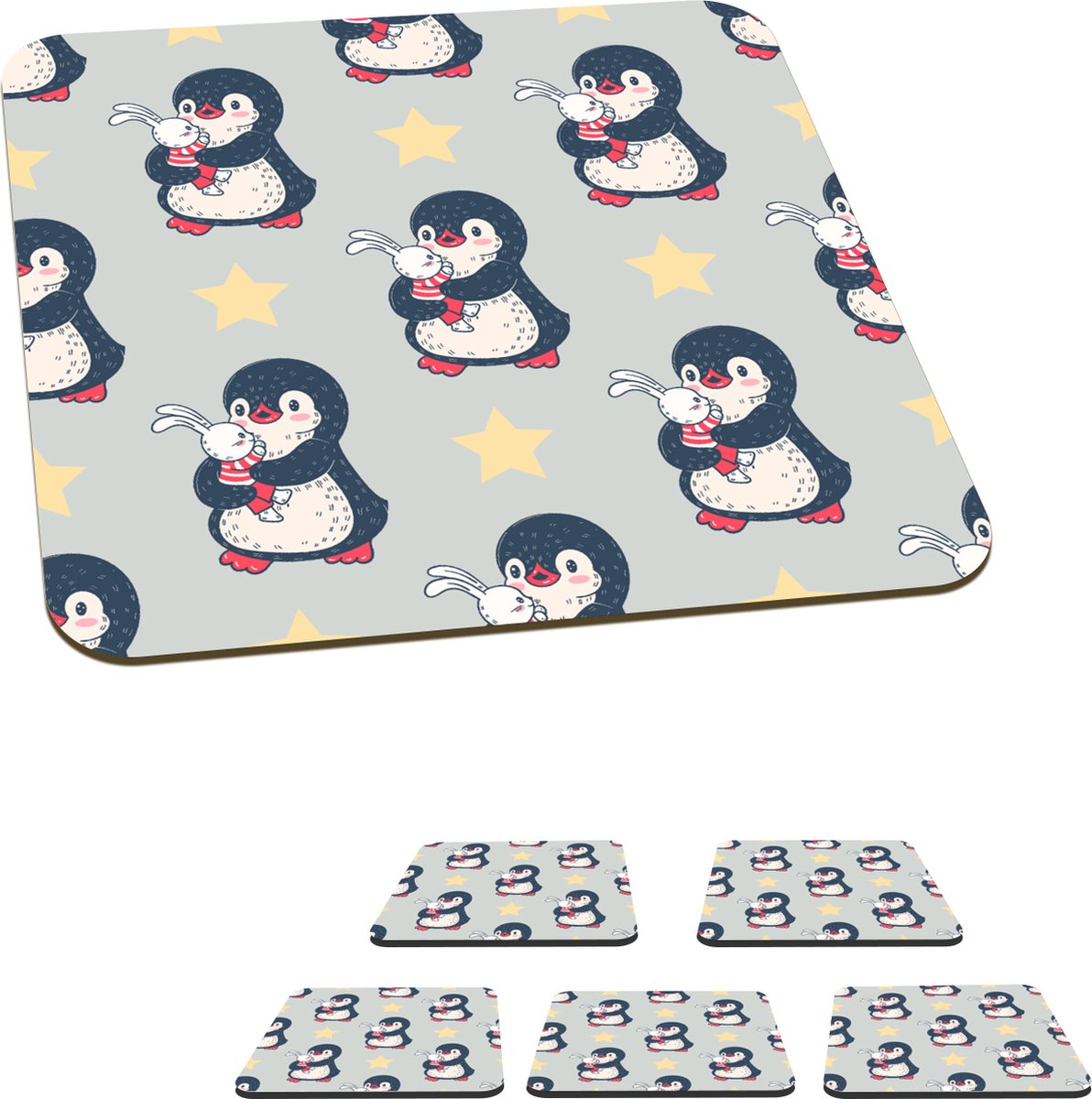 Onderzetters voor glazen - Baby - Pinguïn - Patronen - Knuffeldier ...