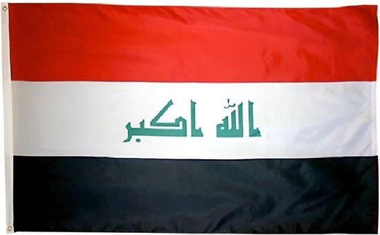 Irakese vlag - Irak - 90 x 150 cm | bol.com