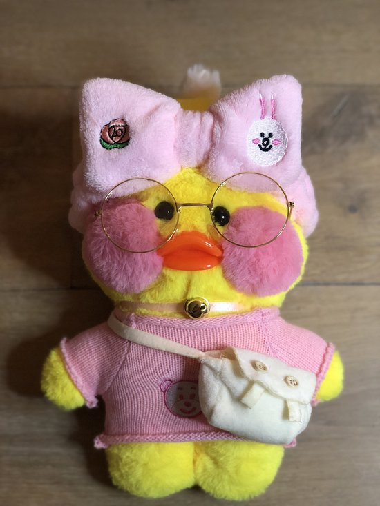 Paper duck-knuffel eend-lala eend-tiktok-3 kleuren-Geel | bol