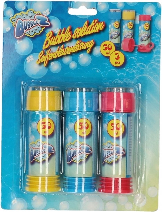Voordelige bellenblazen/bellenblaas set 3x stuks - Kinder speelgoed ...