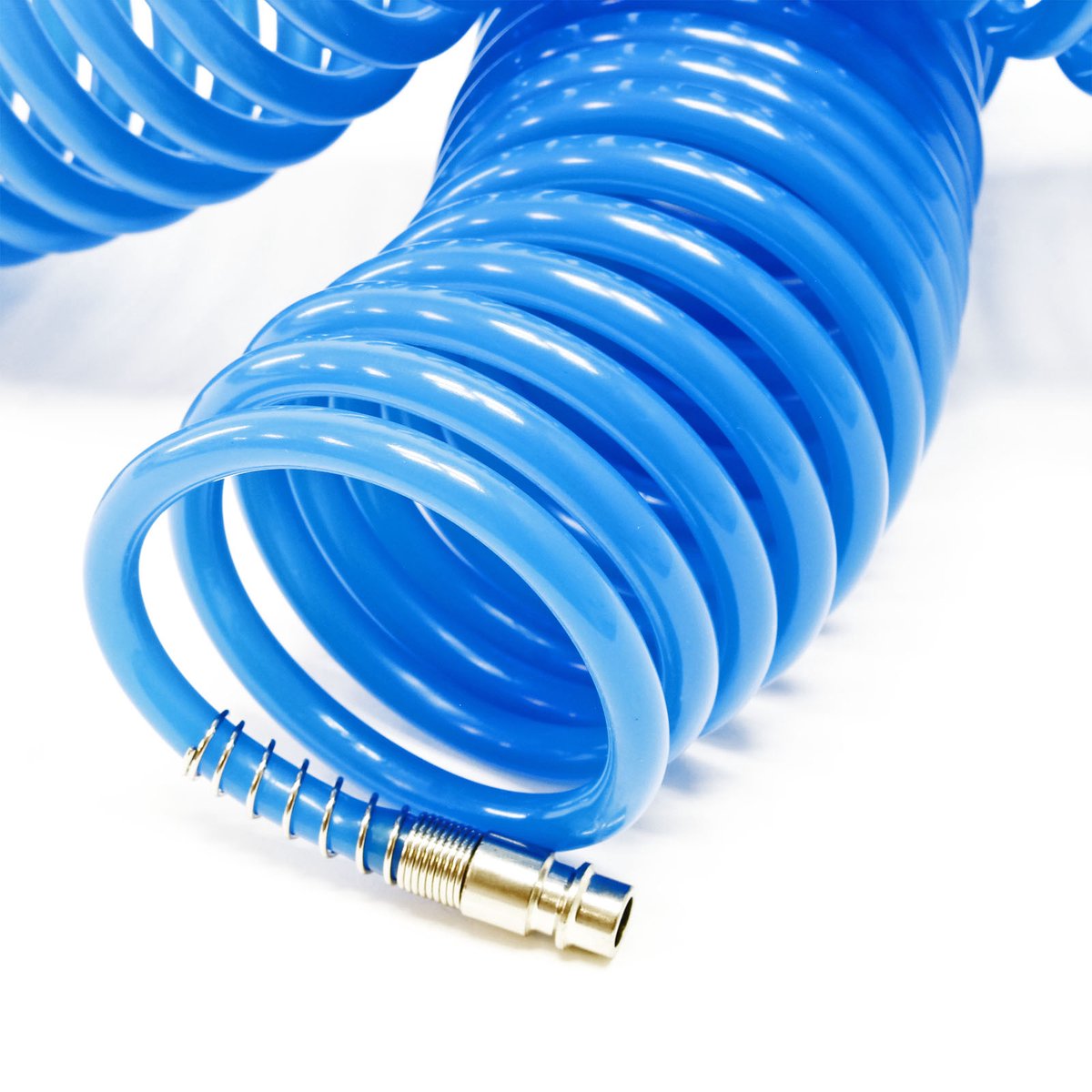 PE persluchtslang 20m 5x8mm snelkoppeling perslucht spiraalslang, 1/4 ...