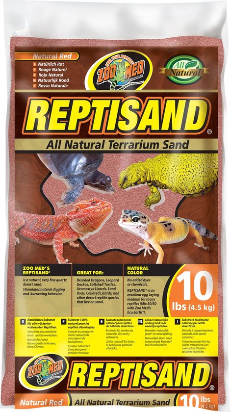Zoo Med Repti Sand - Red - Reptielen Zand - Rood - Bodembedekking - 4 ...