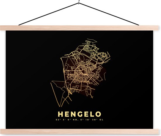 Posterhanger incl. Poster - Schoolplaat - Nederland - Stadskaart ...