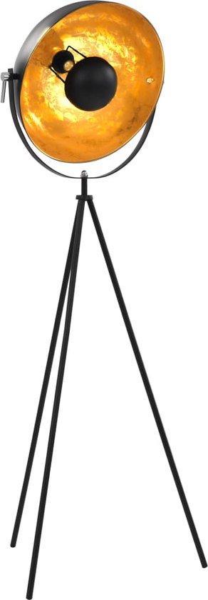 Medina Lamp staand E27 41 cm zwart en goud | bol.com