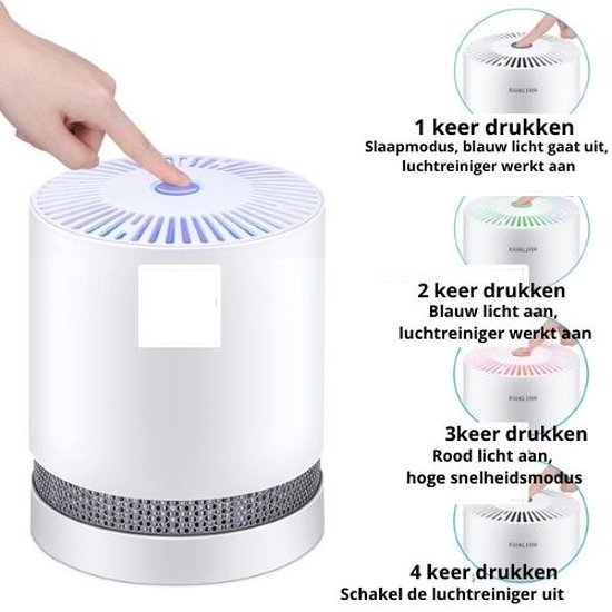 Luchtreinger met HEPA filter - Luchtfilter - Wit | bol.com