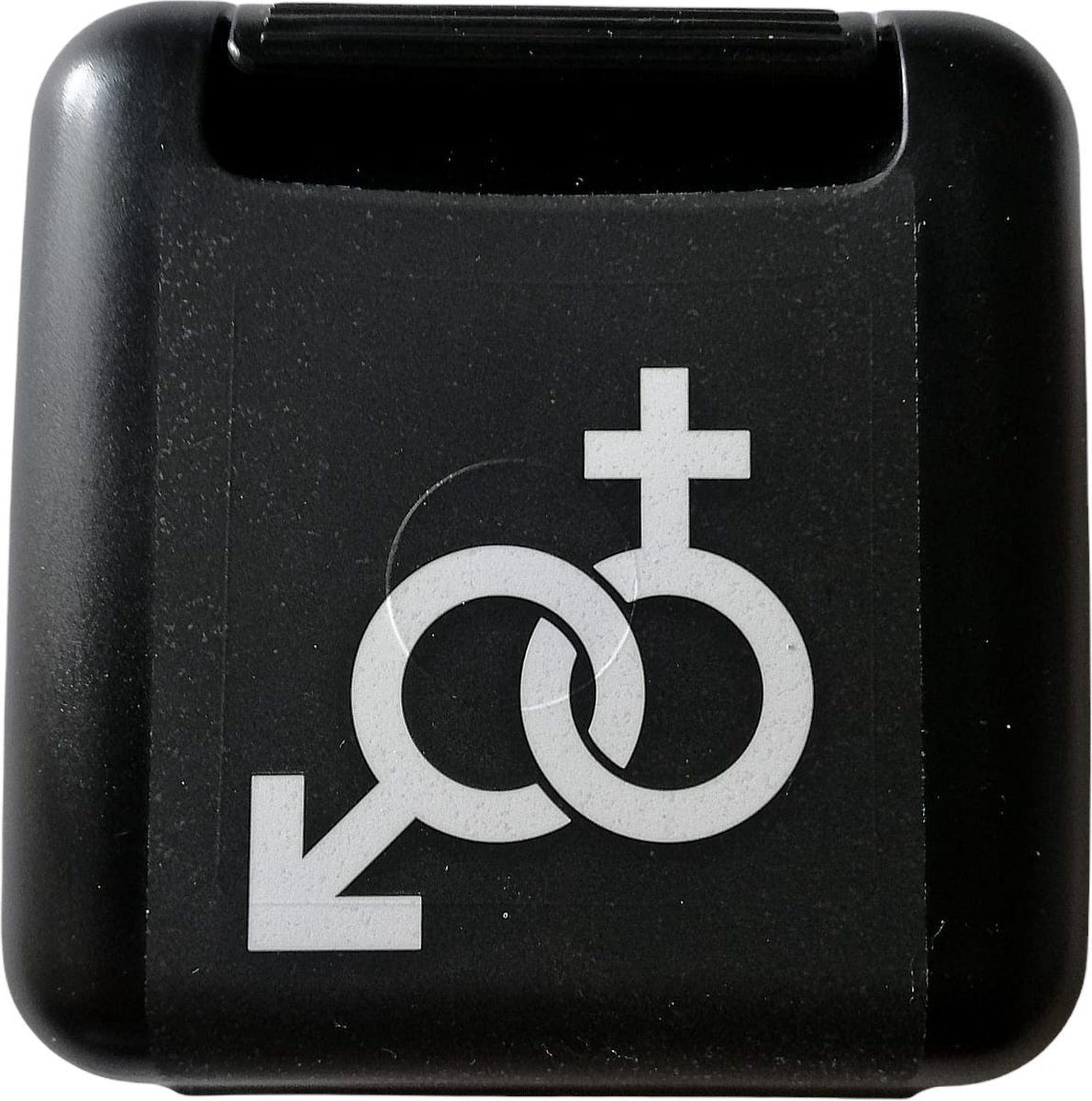 Condoom bewaar doosje Man/vrouw symbool | bol.com