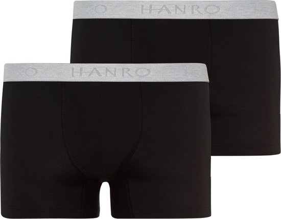 Hanro Cotton Essentials Korte short - 2 Pack Noir - 073078-0019 - M | bol